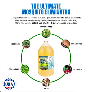 Mosquito Magician Hose Sprayer with 1 Gallon Mosquito Killer and Repellent Concentrate