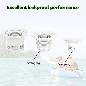 Boat Air Valve, PVC Air Gas Valve Cover Boat Valve Replacement for Inflatable Boat Dinghy Kayak Canoe River Raft Inflatable Paddle Board Air Valve