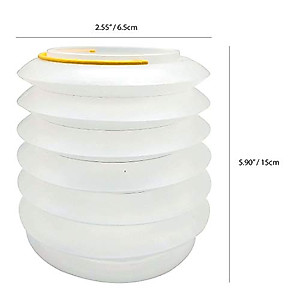 GARASANI Portable Transparent Plastic Drawing Wash Brush Water Barrel Telescopic for Acrylic Oil Watercolor Painting Bucket