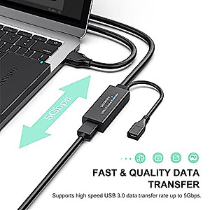 SNANSHI Active USB 3.0 Extension Cable 30 ft, Active USB Extension Cable with Signal Booster Compatible with Oculus Rift, Oculus Quest/Quest 2 VR, Xbox one, Keyboard,Flash Drive, Hard Drive etc