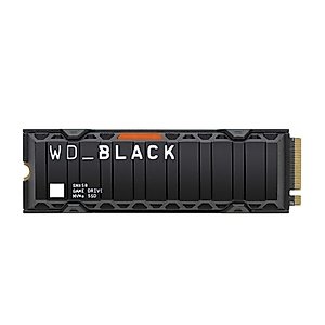 Western Digital WD Black SN850 1TB NVMe PCIe 4.0 M.2 Internal Gaming SSD with Heatsink