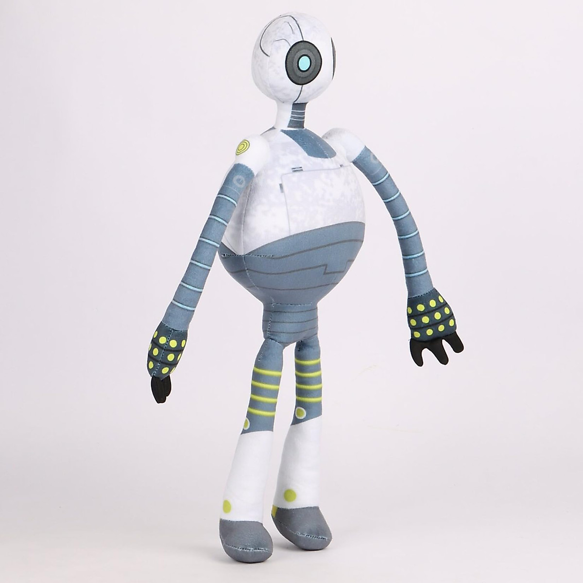 ITPZ Robot Plush Toy,17”Gray Robot Roz Plush Doll,Soft Stuffed Robot Pillow for Kids’Room Decor,Gift for Animation Fans and Kids Birthday