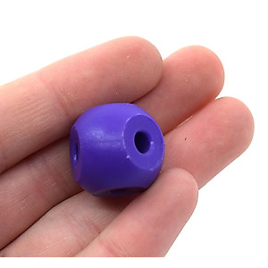 Purple Molecule Balls, 10 Pack, 2.2cm, 5 Holes - Molecular Model Parts - Eisco Labs