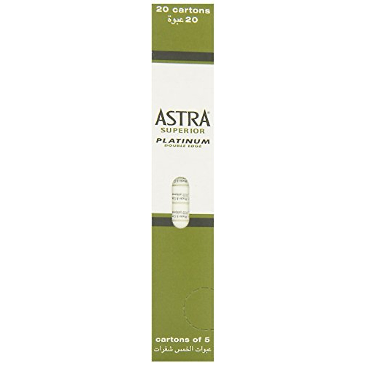 Astra Platinum Double Edge Safety Razor Blades ,100 Count (Pack of 1)