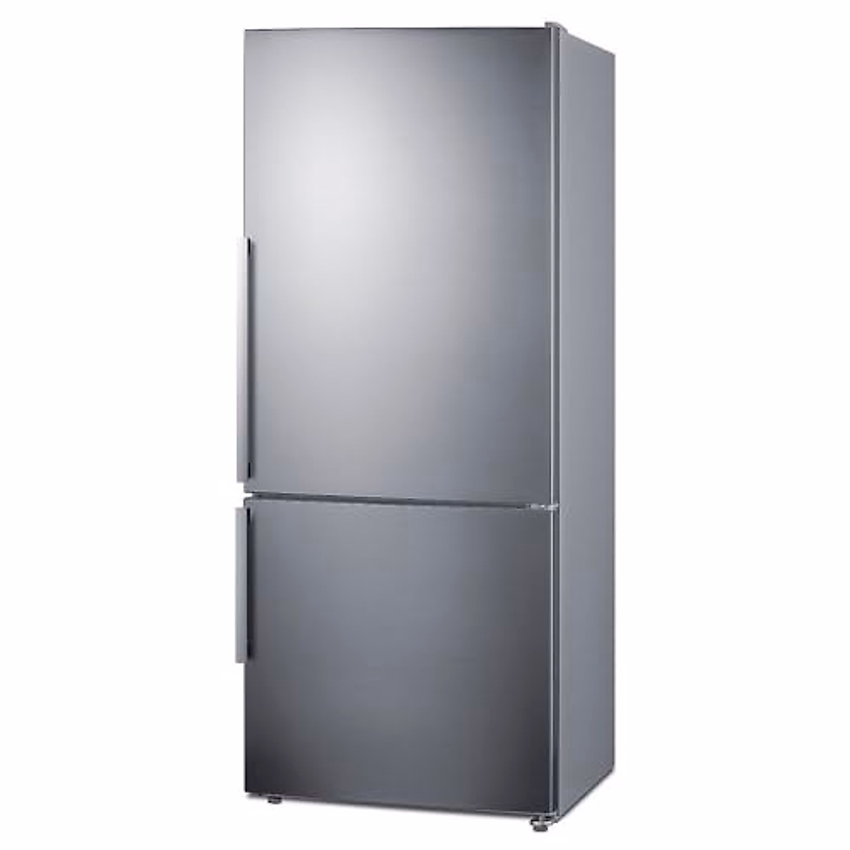 Summit FFBF284SSIM 28" Wide Bottom Freezer Refrigerator, Icemaker, 13.8 cu.ft, Stainless Steel Door, LED Lighting, ENERGY STAR Certified, Perfect for Apartments and Small Kitchen