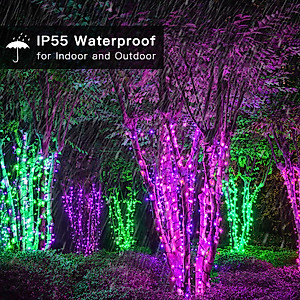 300 LED Christmas String Lights, 108FT Christmas Lights - UL Certified Outdoor & Indoor Fairy Lights Christmas Tree Decor, Patio, Garden, Party, Wedding, Halloween, Holiday Decoration