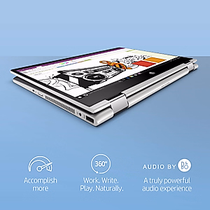 HP Pavilion X360 14-Inch Convertible Laptop, Intel Core I5-8265U Processor, 8 GB RAM, 256 GB Solid-State Drive, Windows 10 Home (14-cd1010nr, Natural Silver)