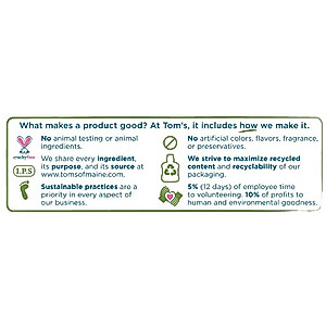 Tom's of Maine Natural Anticavity Fluoride Children's Toothpaste, Silly Strawberry, 4.2 Ounce, 2 Count