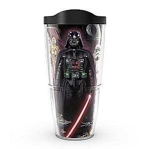 Tervis Star Wars Collage Made in USA Double Walled Insulated Tumbler Travel Cup Keeps Drinks Cold & Hot, 24oz, Classic, 1 Count (Pack of 1)