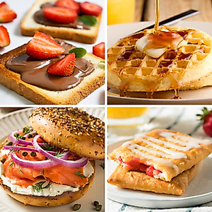 Nostalgia MyMini Single Slice Toaster, Extra Wide Slot, Adjustable Temperature, Removable Crumb Tray, Aqua