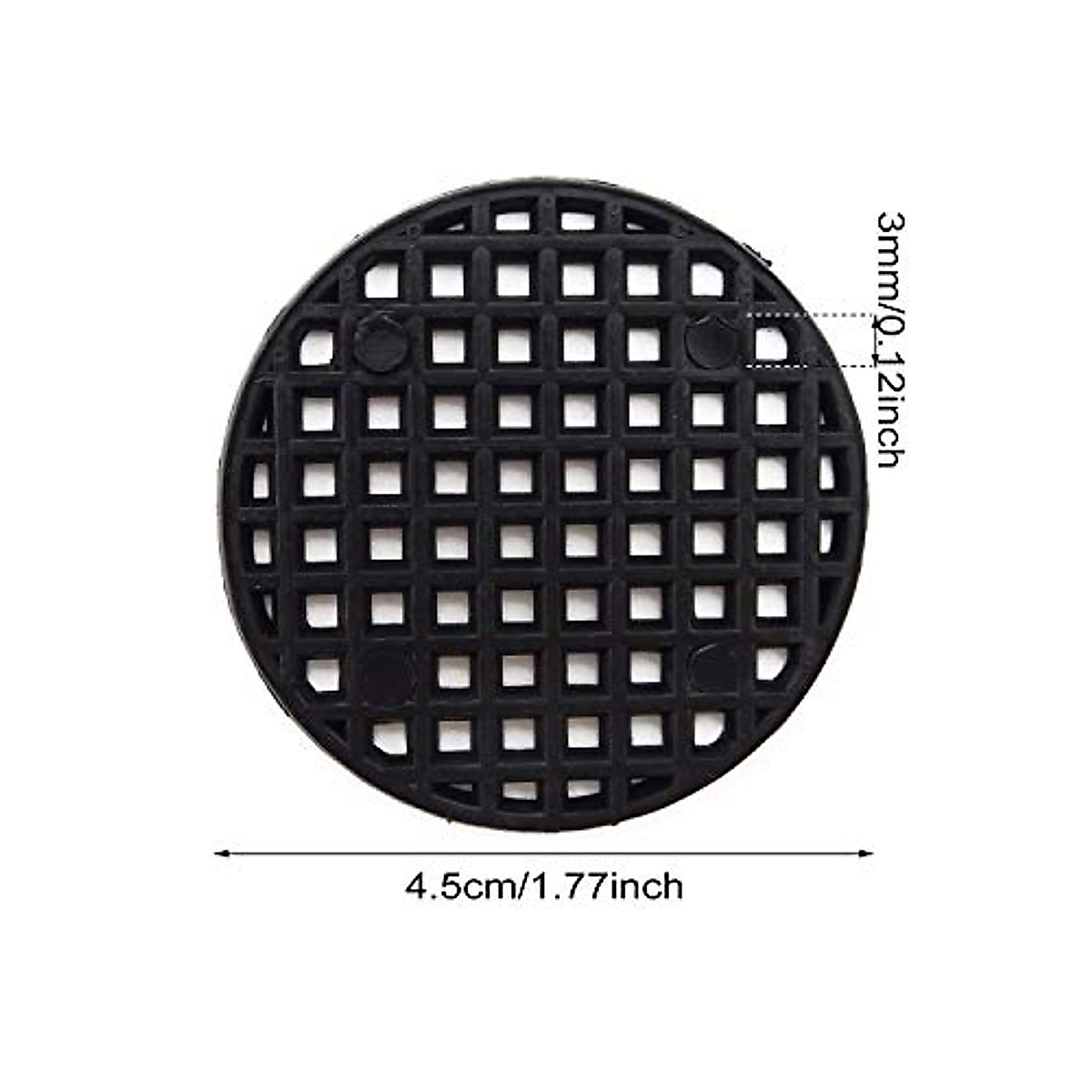 Honbay 100PCS Plastic Flower Pot Hole Mesh Pad Prevent Soil Loss Breathable Gasket Drainage Netting for Bonsai (45mm/1.8 Inch)