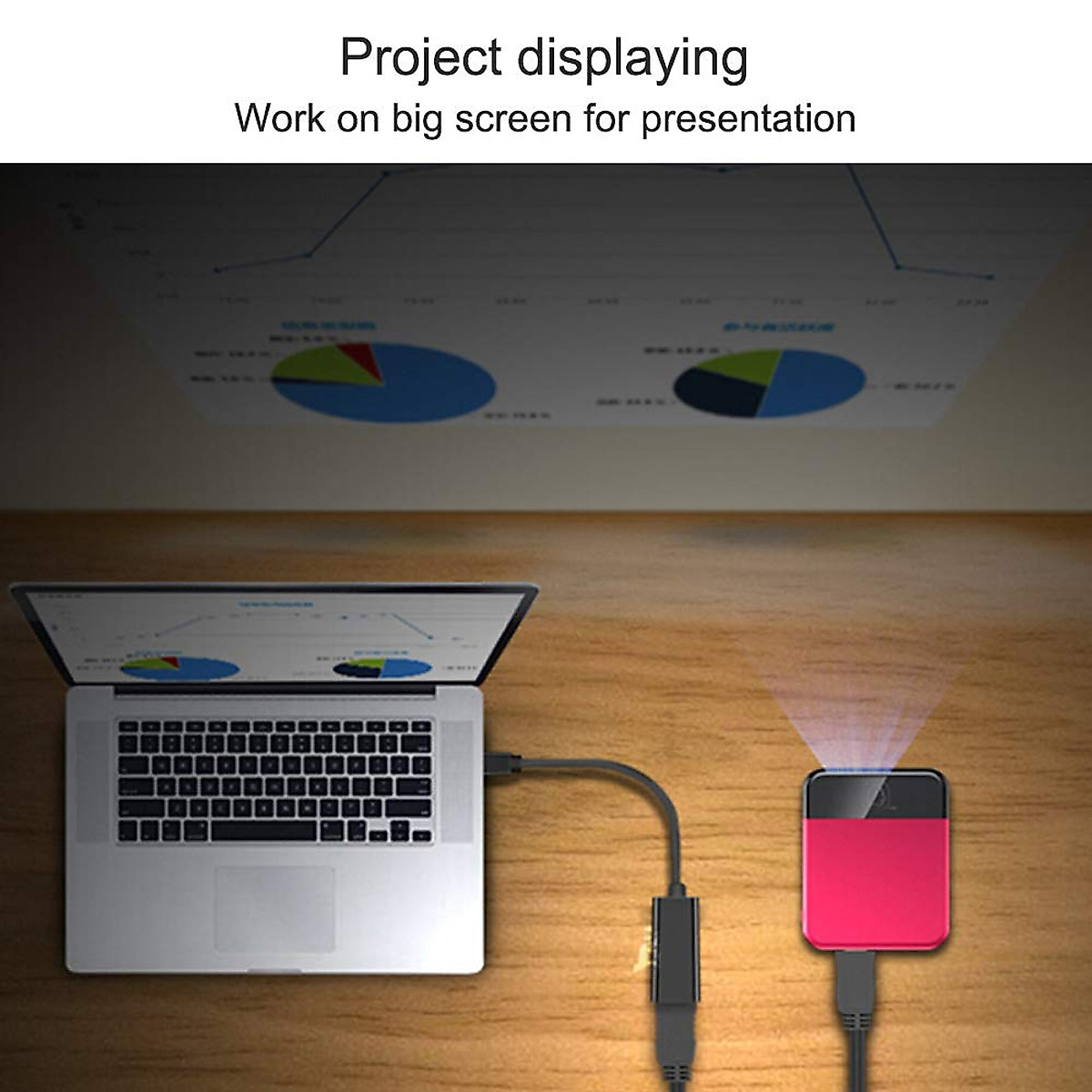 QCEs Mini DisplayPort to HDMI Adapter, Thunderblot to HDMI Cable Adapter Compatible with Apple MacBook Air Pro, iMac,Microsoft Surface Pro Dock to TV/Monitor/Projector Black