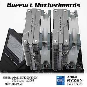 Thermalright Peerless Assassin 120 CPU Air Cooler - 6 Heat Pipes, Dual 120mm Fans, Aluminium Heatsink, AGHP Tech, for AMD/Intel CPUs