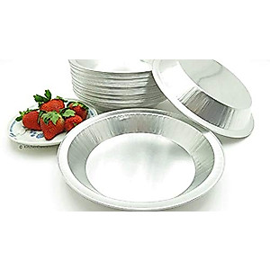 Handi-Foil 9" Smooth-Wall Aluminum Pie Pan Plate Tin -Heavy Duty (Pack of 25)