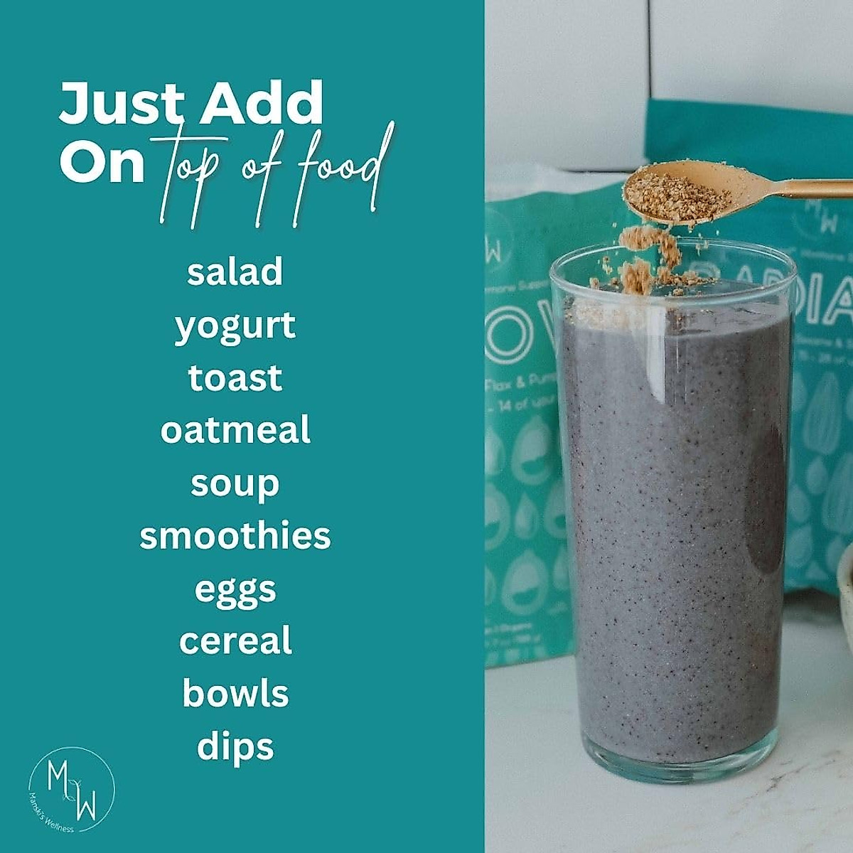 Manski's Wellness Glow & Radiant Seed Cycle Kit | PMS Support | Organic Seed Cycling | Natural Hormone Balance | Ease Cramps | Mitigate Cycle Symptoms | Vegan Supplement