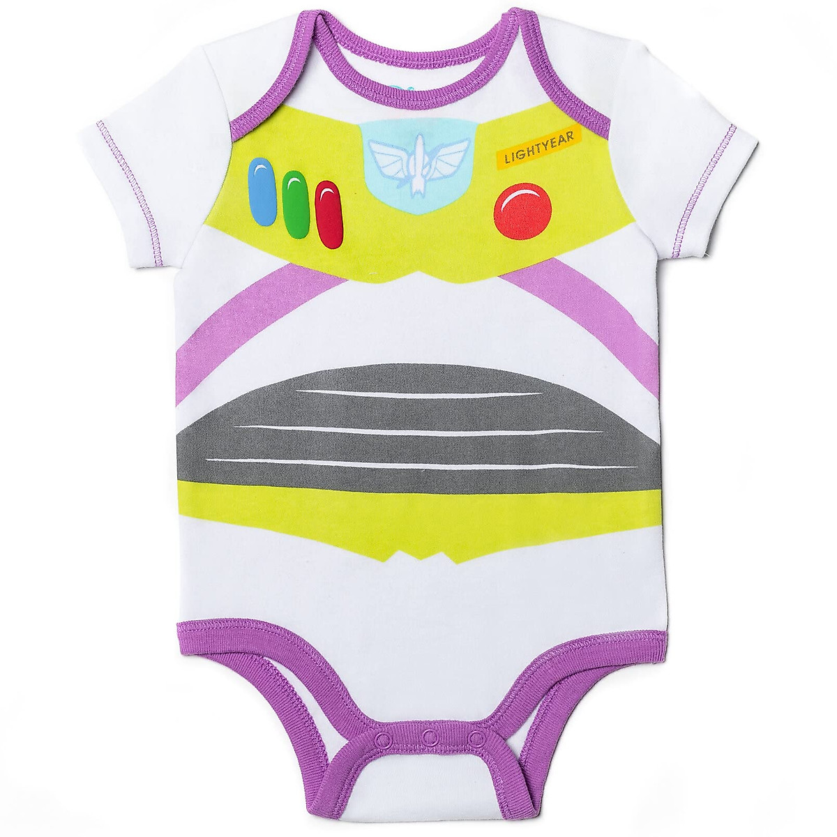 Disney Pixar Toy Story Buzz Lightyear Newborn Baby Boys Cosplay Bodysuit and Hat Set 3-6 Months