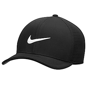 NIKE Aerobill Classic 99 Perforated Golf Cap, DH1341-010, Size S/M, Black