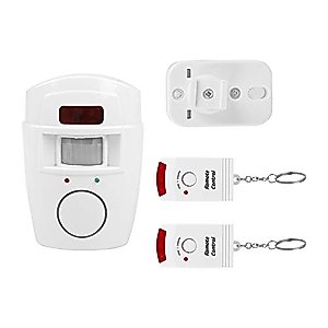 Motion Sensor Alarm, PIR Motion Sensor Detector Security Alarm System for Home Garage, 105dB Infrared Motion Alarm with Remote Control