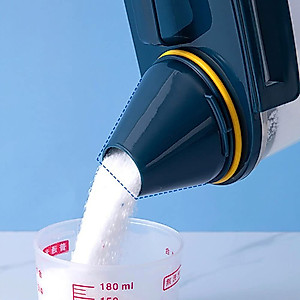 Yepar Powder Storage Box Plastic Kitchen Rice Storage Bin Rice Grains Container Laundry Powder Detergent Case with Pour Mouth