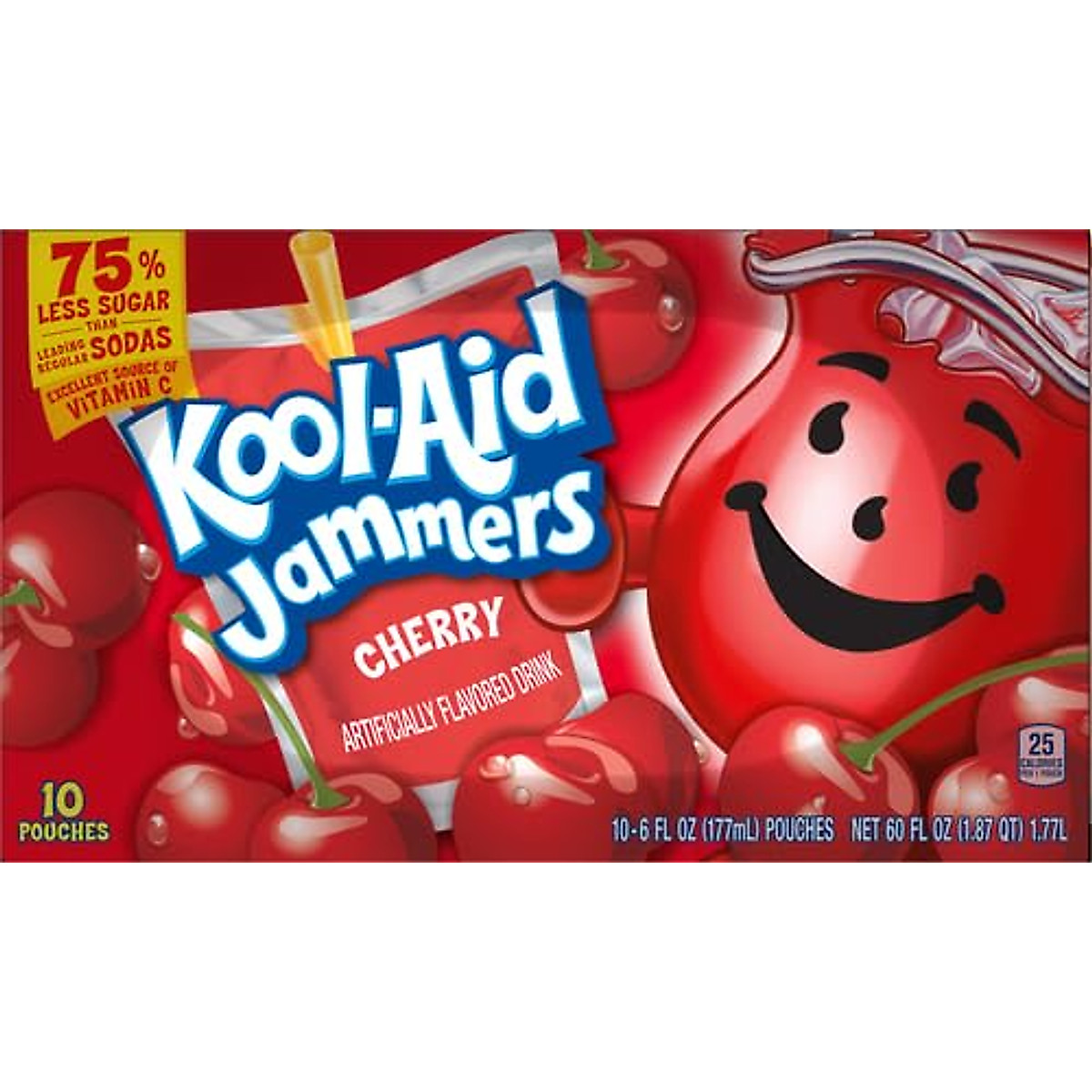 Kool-Aid Jammers Tropical Punch (Grape & Cherry Artificially Flavored Kids Soft Drink Variety Pack, 30 ct Box, 6 fl oz Pouches)