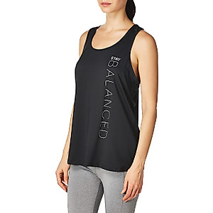 C9 Champion Women's Graphic Tank, EBONY/STAY BALANCED PLUS, XXL