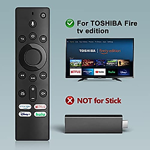 New CT-RC1US-19 Replacement Voice Remote Control for Toshiba Fire TV Edition Televisions 32LF221U19 43LF621U19 43LF421U19 43LF711U20 32LF221C19 55LF621U19 50LF711U20 49LF421U19 50LF621U19 TF50A810U19