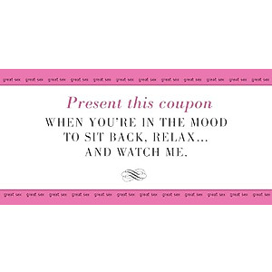 Great Sex Coupons: Romantic Love Coupons for Couples (Sexy Anniversary Gift for Husband/Wife, Boyfriend/Girlfriend, Partner)