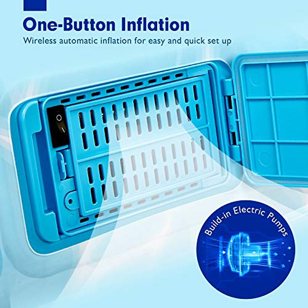 Inflatable Above Ground Pool for Adults - Blow up Kids Pools for Backyard, Inflatable Pool Above Ground Pool 118" x 72" x 22" Thickened Family Pool Kiddie Self Swimming Pool Blow up Pool for Ages 3+