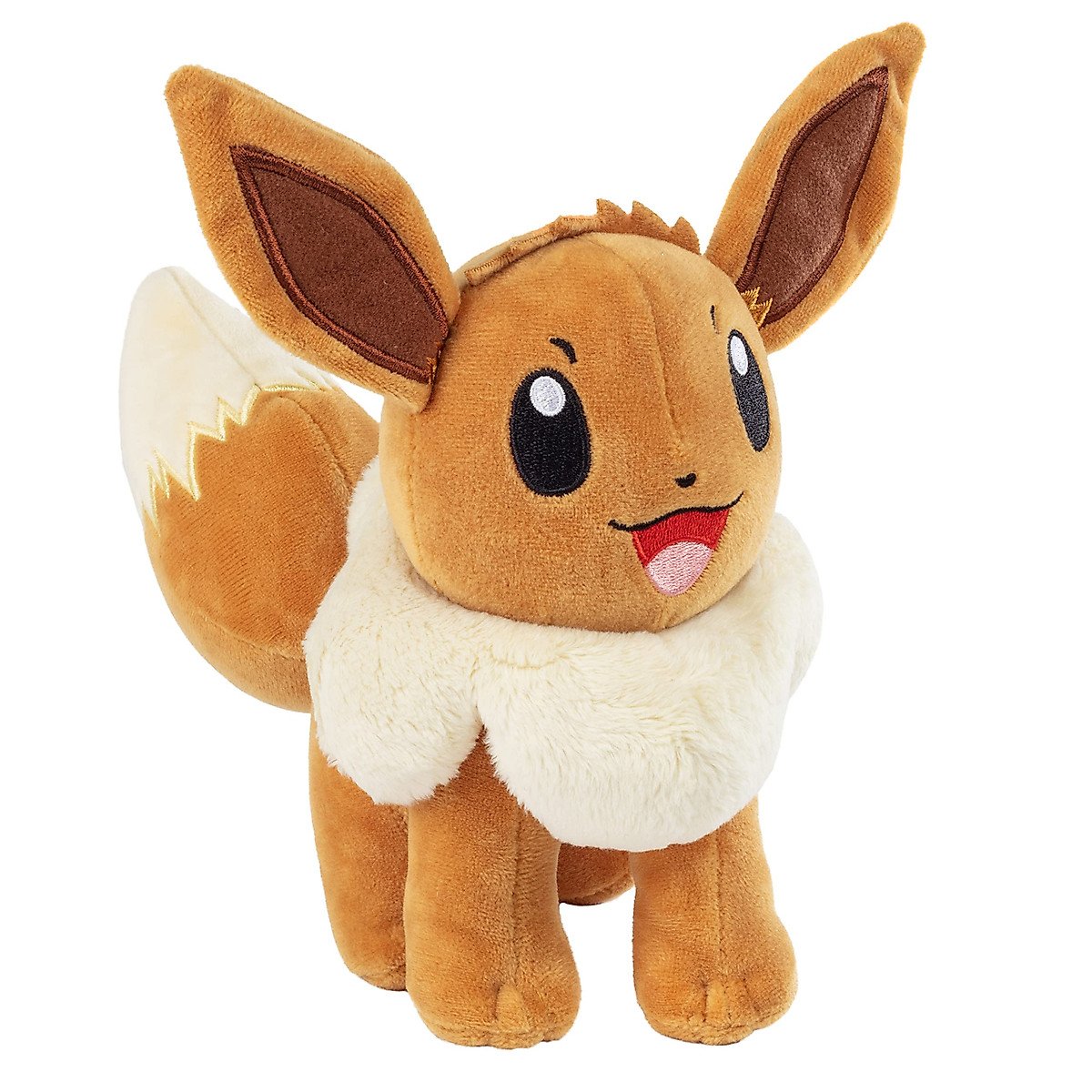 Pokemon 8" Eevee & Sylveon Plush Stuffed Animal Toys, 2-Pack - Eevee Evolution - Officially Licensed - Gift for Kids - 2+