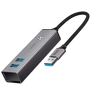 CUJUX USB 3.0 Type C Hub Splitter ，Multi-Interface Universal USB Splitter One-to-Four Adapter 3.0 High-Speed Type-c Extender (Color : USB Plug)