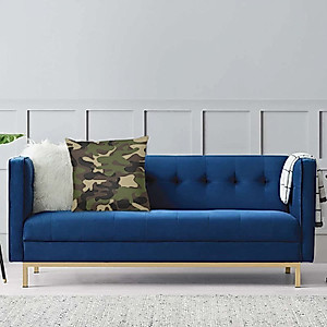 MURUFUL Throw Pillow Covers Beige Camoflauge Pattern Military Woodland Style Classic Camo Brown Army Cotton Linen Cushion Covers Home Decorative Throw Pillowcases 12”×12”for Patio Sofa Couch