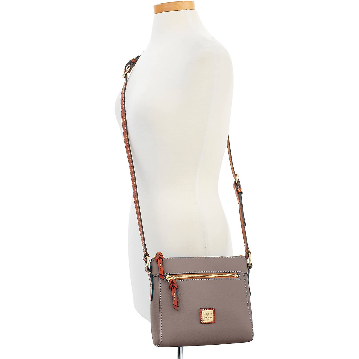 Dooney & Bourke Handbag, Pebble Grain Allison Crossbody - Taupe