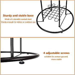 Garage Storage, Tool Storage Rack, Garage Organization, Organizes up to 40 Long-Handled Tools, Yard Tool Holder Organizer for Garage, Garden, Shed Storage Organization, Heavy Duty Steel, Black