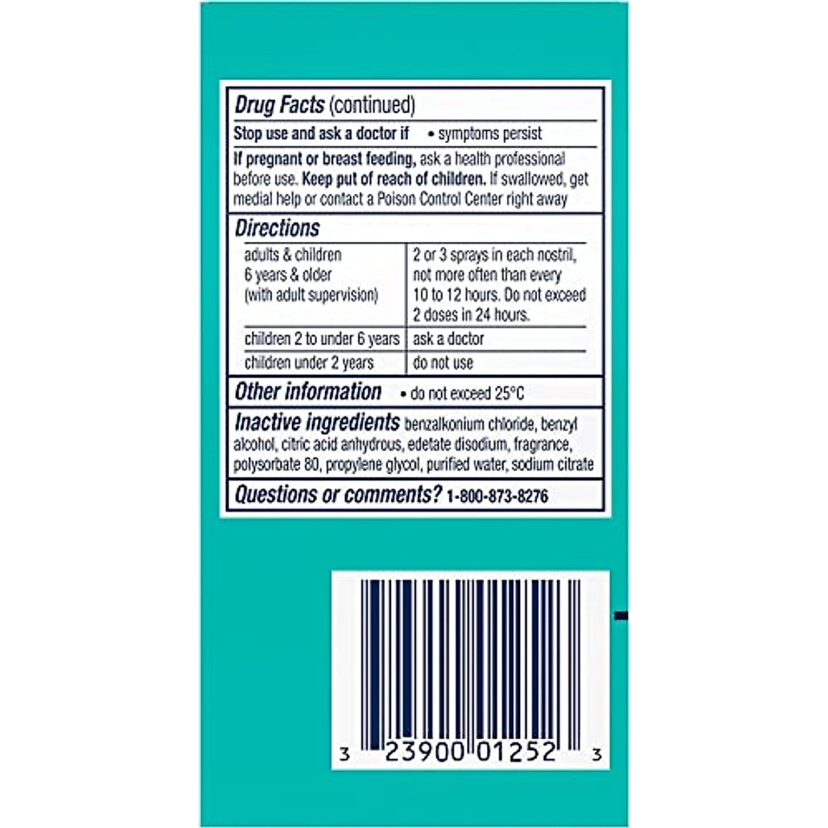 Vicks Sinex Severe Nasal Spray With Menthol 0.50 oz (Pack Of 10)