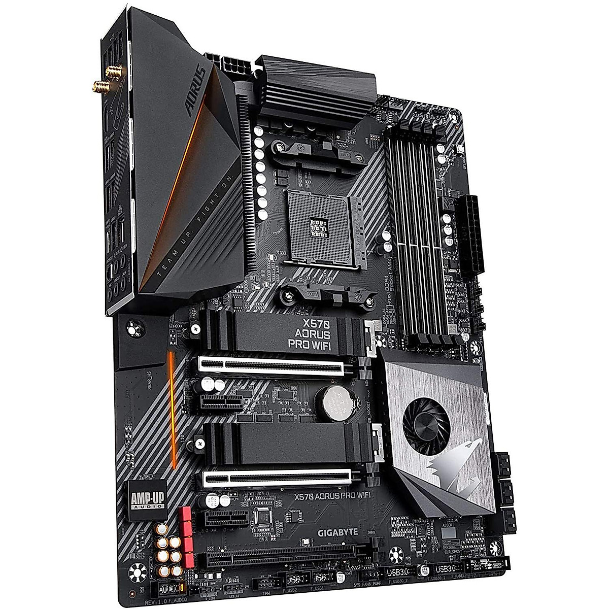 GIGABYTE X570 AORUS PRO Wi-Fi (AMD Ryzen 3000/X570/ATX/PCIe4.0/DDR4/USB3.1/Realtek ALC1220-VB/Fins-Array Heatsink/RGB Fusion 2.0/2xM.2 Thermal Guard/Gaming Motherboard)