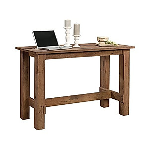 Sauder Boone Mountain Counter Height Dining Table, L: 25.59" x W: 55.12" x H: 35.39", Vintage Oak Finish