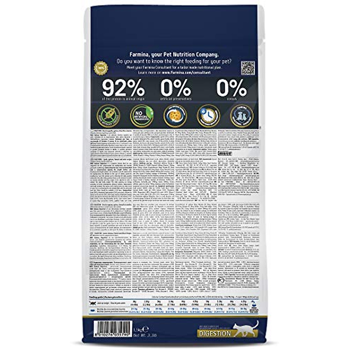 Farmina N&D Functional Quinoa Digestion Lamb Dry Cat Food 3.3 Pounds