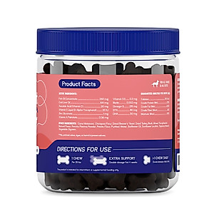 PupGrade Skin & Coat Chews - Omega-3 Coat + Shed Care + Allergy Defense - Soft, Chewable Supplement with Natural Fish Oils for Dogs - No Wheat, Corn, or Grains - Meat Flavored - 60 Soft Chews