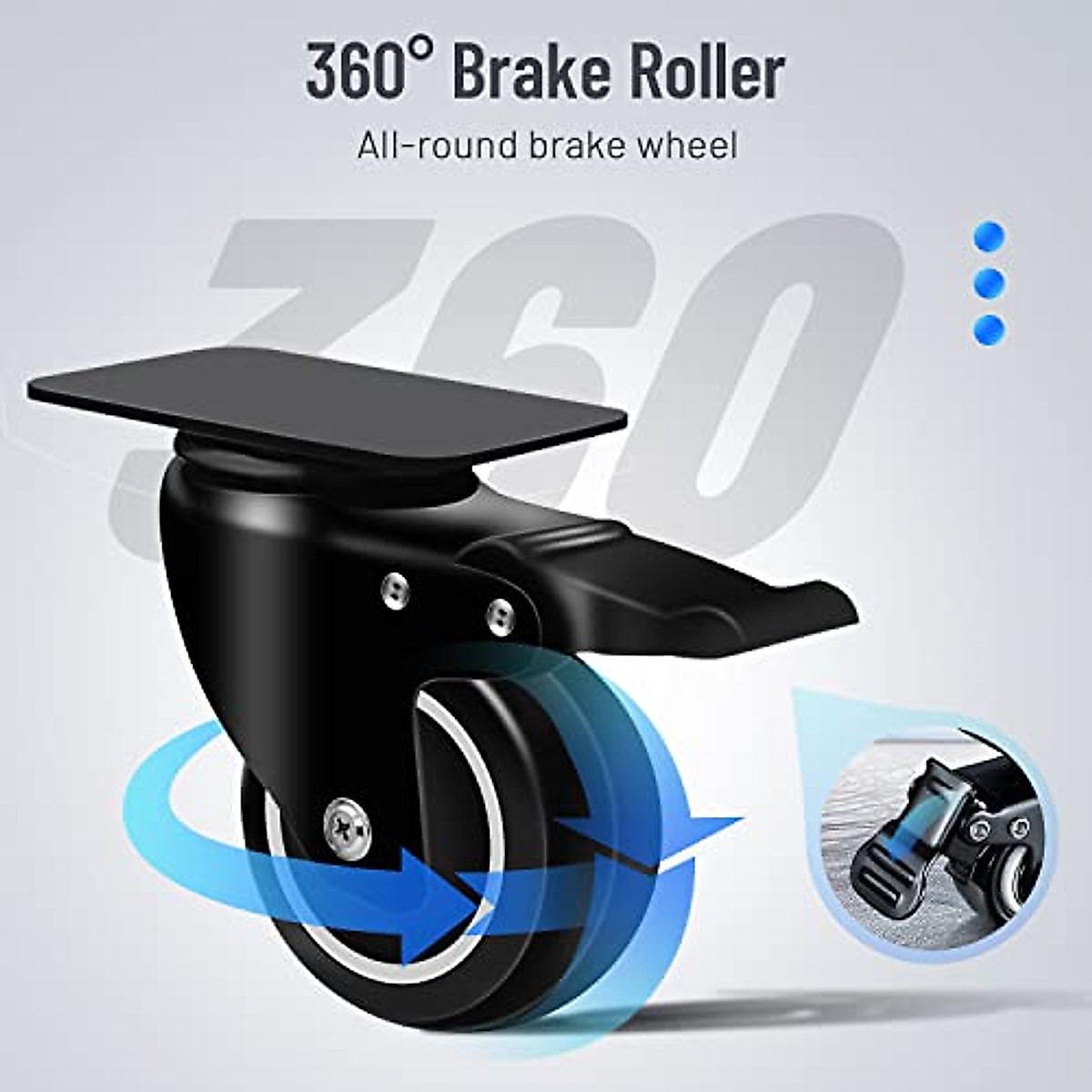 Mobile TV Cart ,JYXOIHUB, Rooling TV Stand with Wheels for 32 to 70 Inch LCD LED OLED Plasma Flat Panel Screens up to 100lbs AVA1500-60-1P (Black)