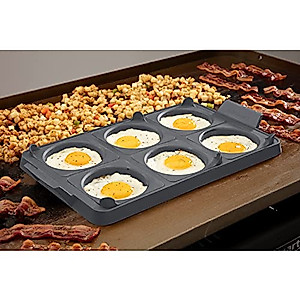 Cuisinart CGR-600 7-Piece Griddle Egg Ring Tray