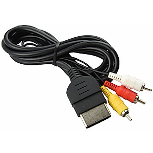 AC Power Supply + Audio Video RCA AV Cable Adapter Cord For Original XBox Game Console System Bundle Set