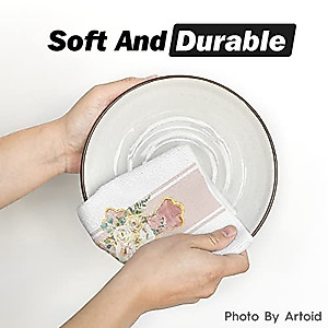 Artoid Mode Hello Spring Easter Egg Elegant Home Kitchen Towels, 18 x 26 Inch Holiday Spring Summer Ultra Absorbent Drying Cloth Dish Towels for Cooking Baking Set of 4