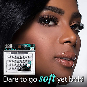 Ardell False Eyelashes Soft Touch Individuals Knot-Free Medium Black 4 Pack