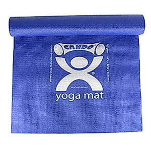 CanDo 30-2401B Exercise Premium Yoga Mat, 68" x 24" x 0.25", Blue
