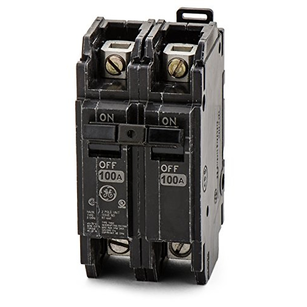 General Electric GETHQC21100WL GE THQC21100WL 2P 100A 120/240V CB, Black