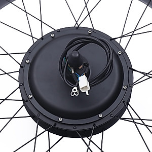 26“ Electric Bicycle Conversion Kit 48V 1500W E-Bike Rear Wheel Frame Kit with LCD Electric Bicycle Kit for Fat Tire