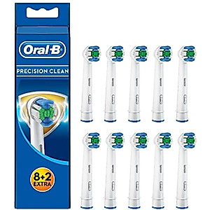Oral-B Precision Clean Brush Heads with Bacterial Protection - Prevents Bacterial Growth on Bristles