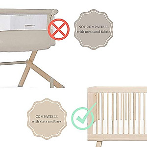 Sasa Wooden Crib Mobile Arm - Baby Mobile Holder for Crib (100% Beech Wood, 30 inch) with Strong Hold Anti Slip Attachment Clamp for Sturdy Mobile Hanger