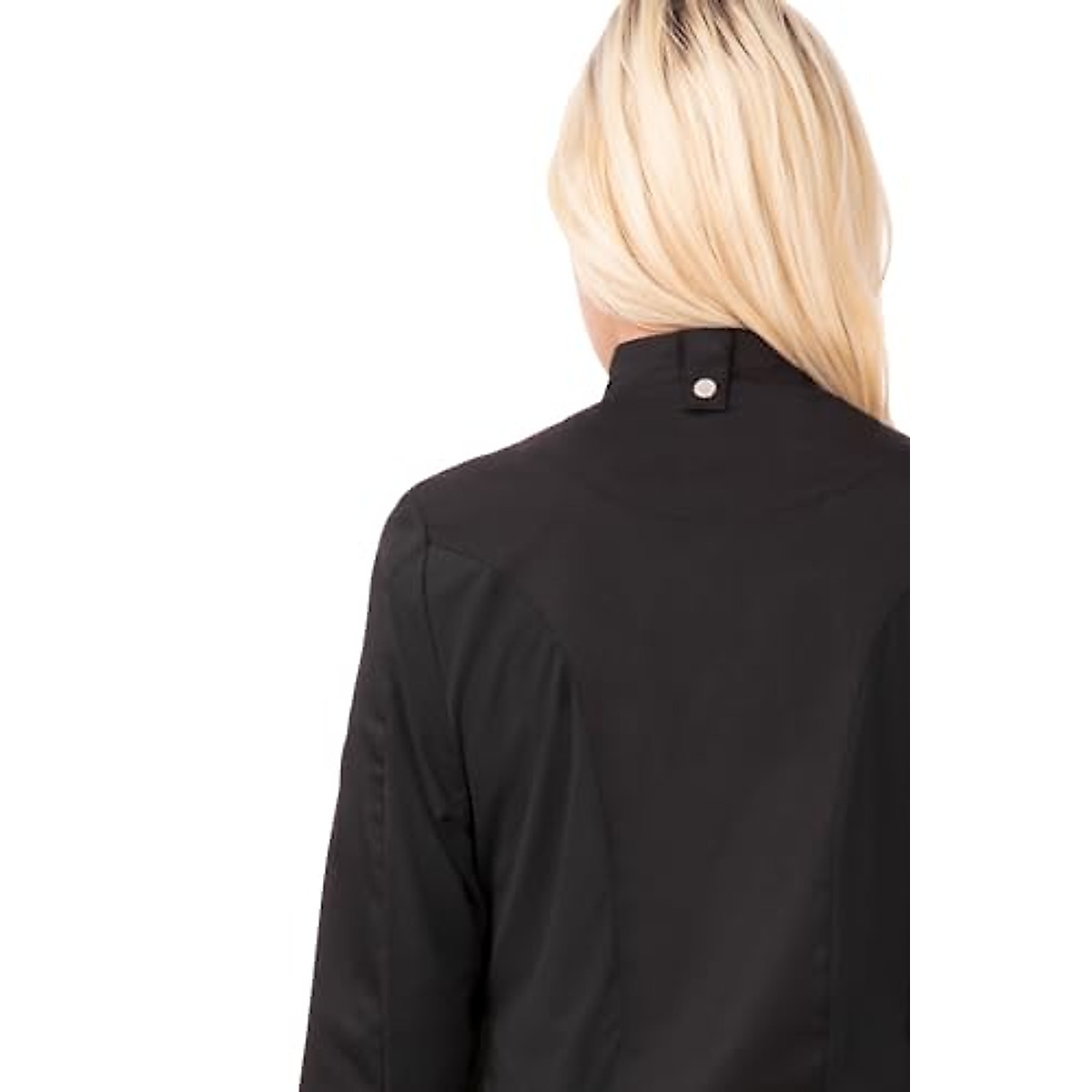 Chef Works Women's Marrakesh V-Series Chef Coat, Black, Large