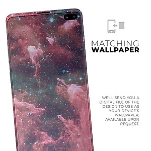 DesignSkinz Crimson Nebula Protective Vinyl Decal Wrap Skin Cover Compatible with The Samsung Galaxy S20 (Screen Trim & Back Glass Skin)